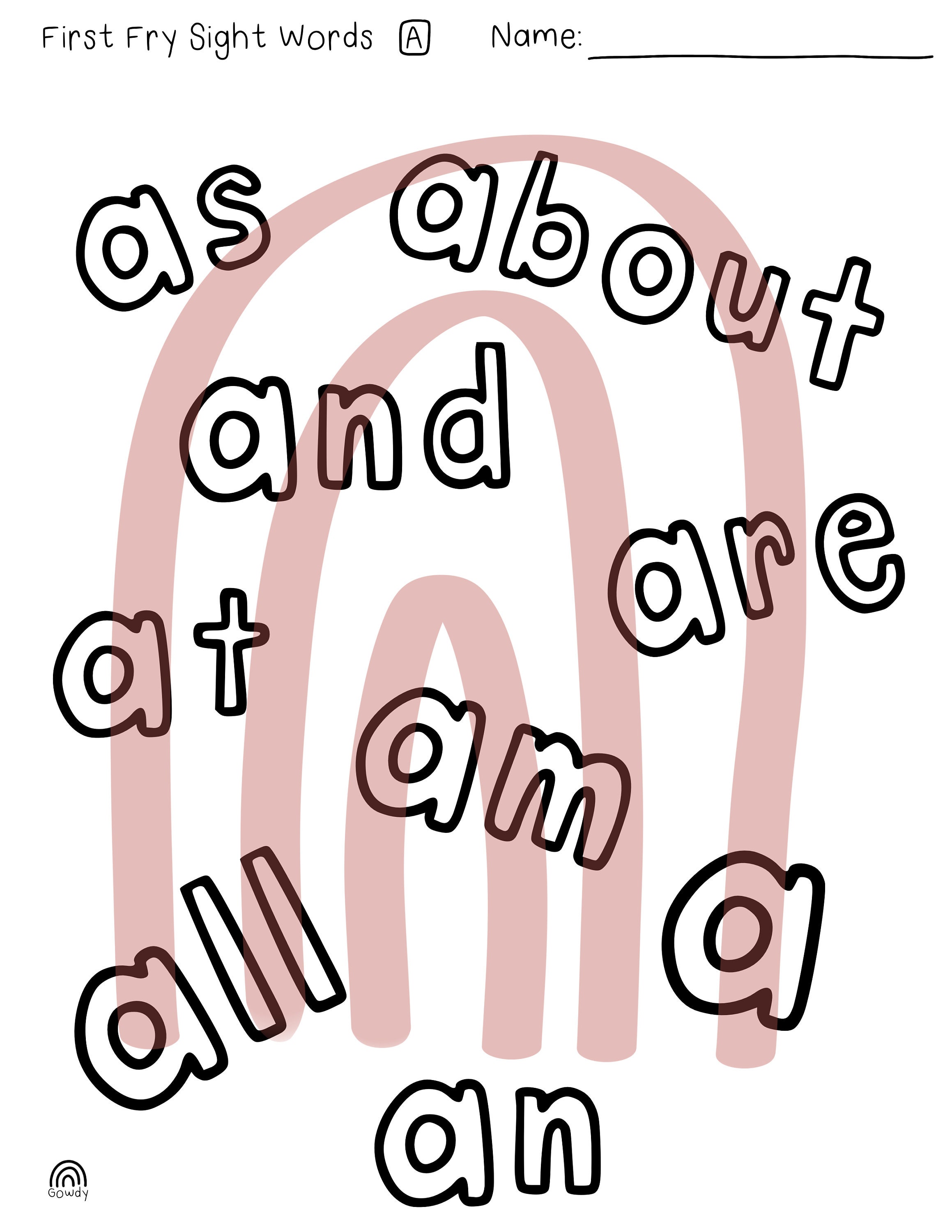 Fry First 100 Sight Words Coloring Sheets - Etsy