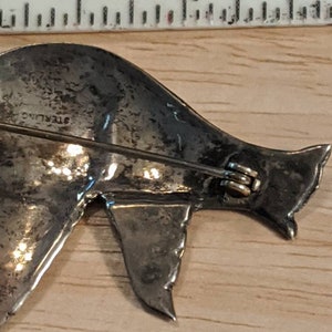 Vintage Sterling Silver Goose Pin Brooch - Etsy