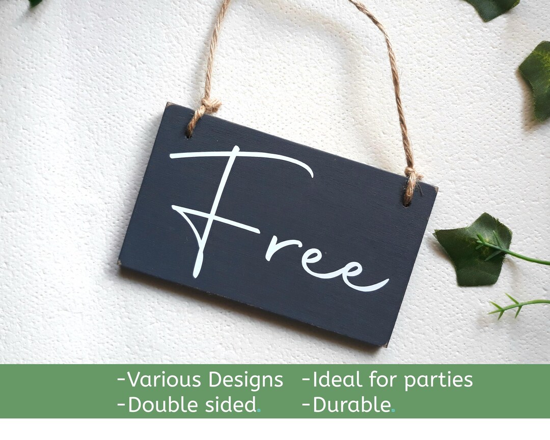 Free / Busy Toilet Door Sign and Door Hangers. 8 Styles Vacant Occupied ...