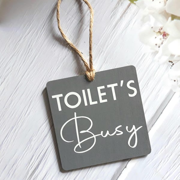 Occupied Free Door Sign - Etsy UK