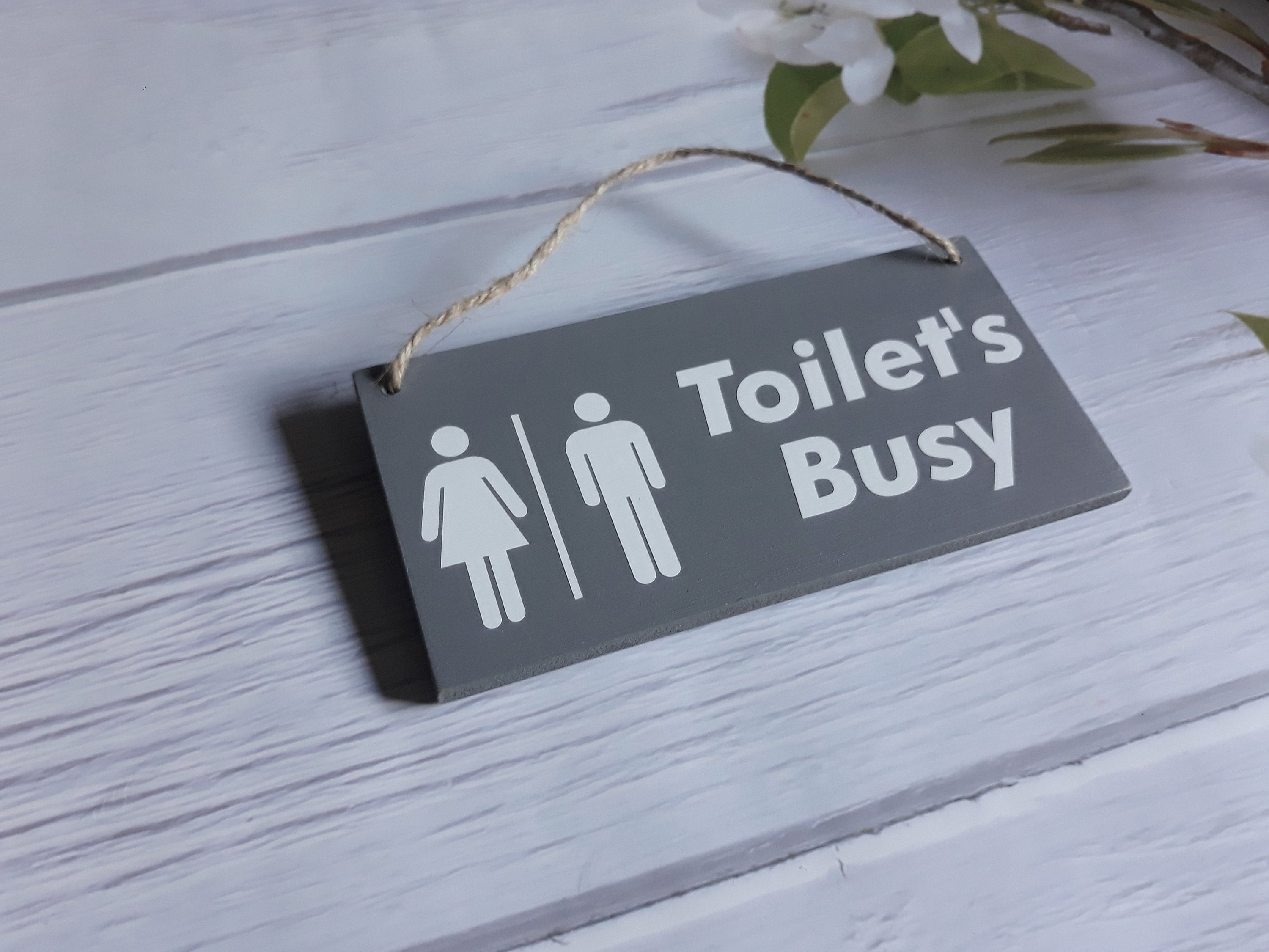 Toilet's Busy / Toilet's Free Free double sided sign. | Etsy