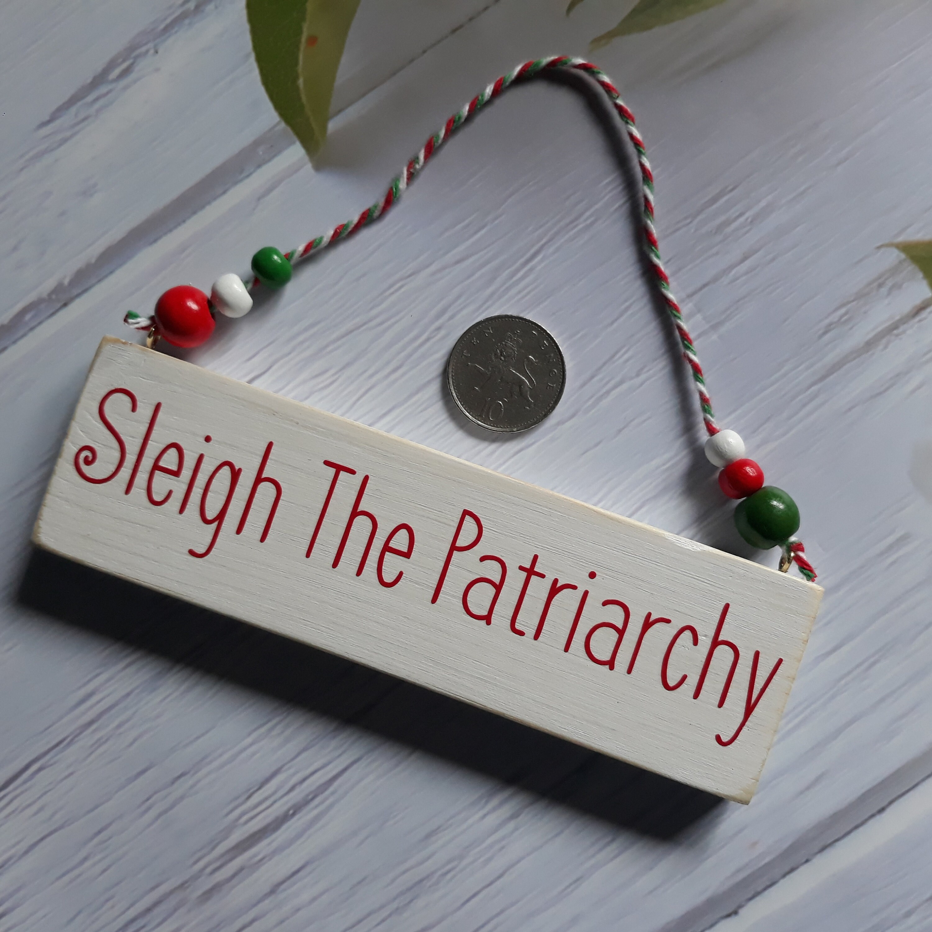 Sleigh the Patriarchy Tree Decoration / Xmas Decoration. 2 - Etsy UK