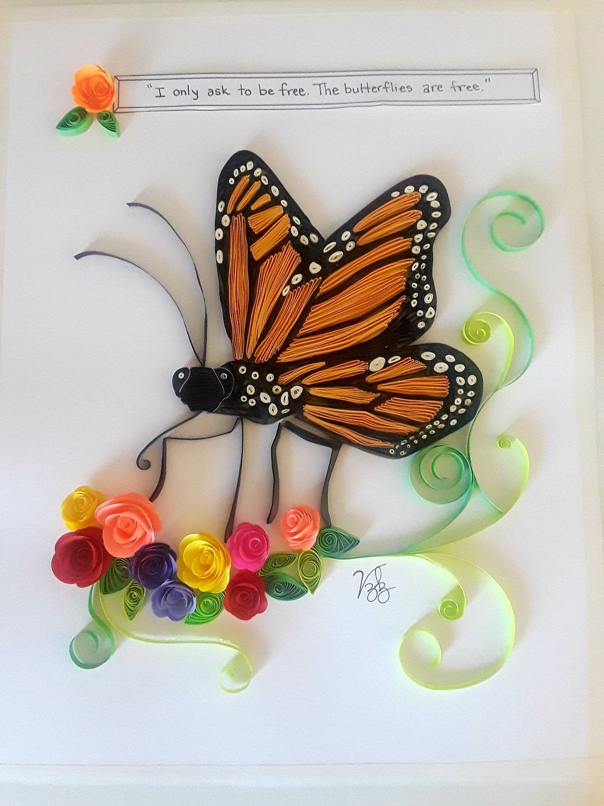 The Monarch - Paper Quilling Art - Etsy