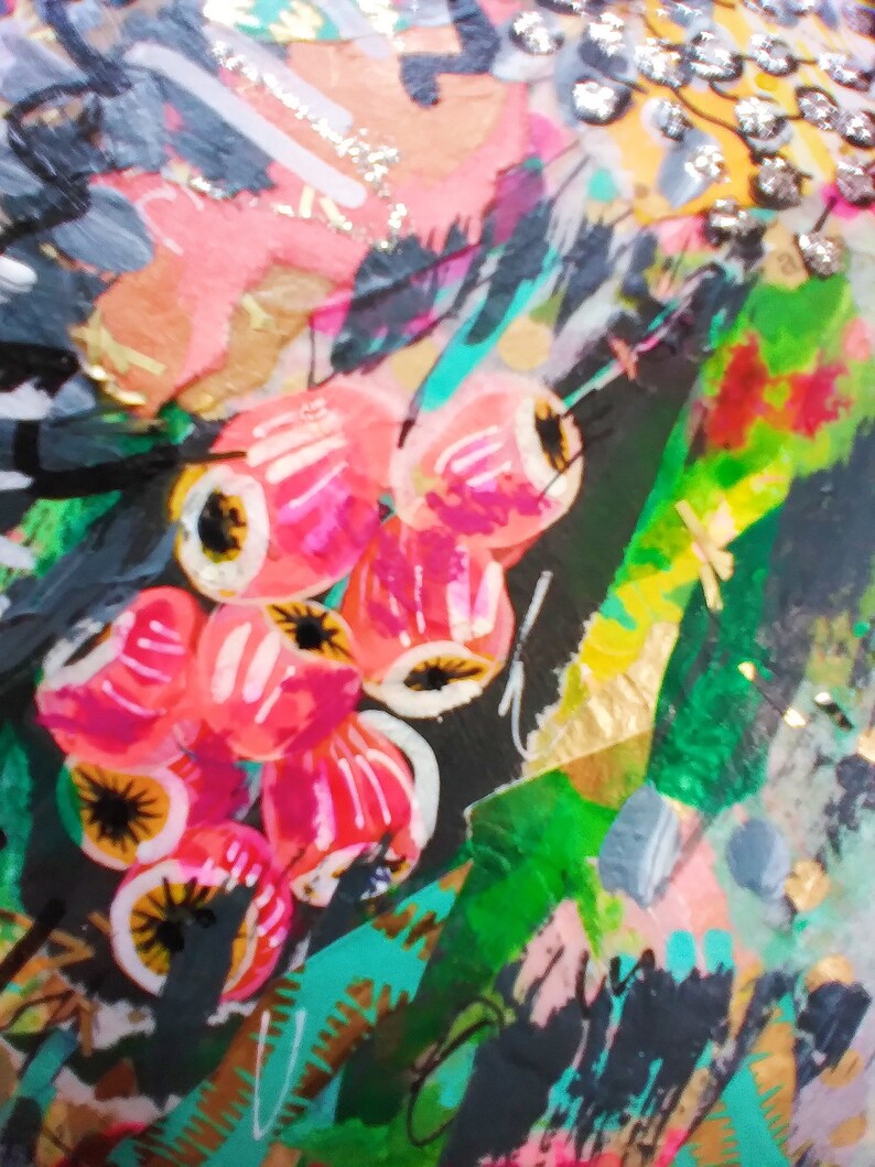 Giulia Acrylic and Mixed Media Angel Painting - Etsy