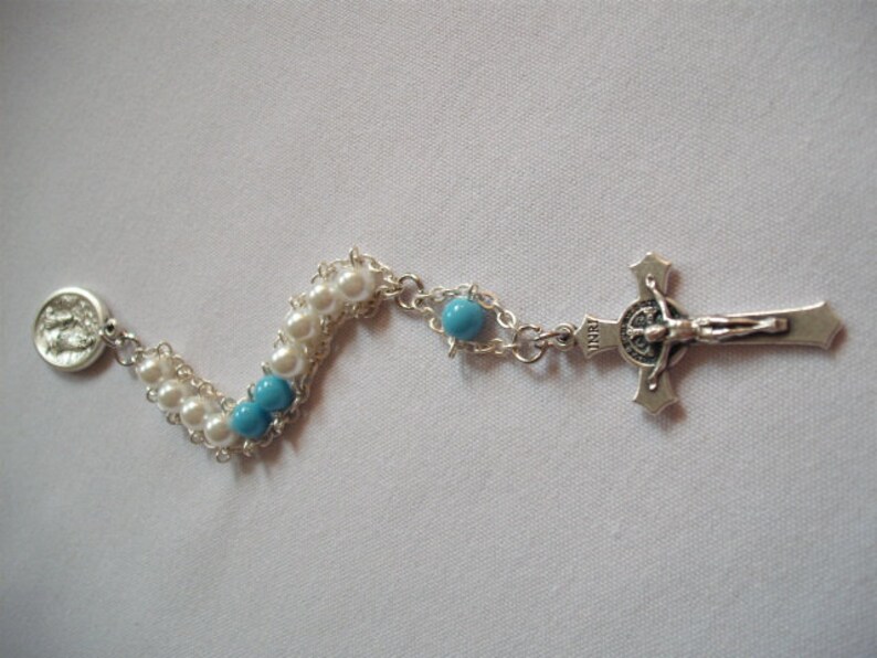 Our Lady of Lourdes Tenner Ladder Rosary - Etsy