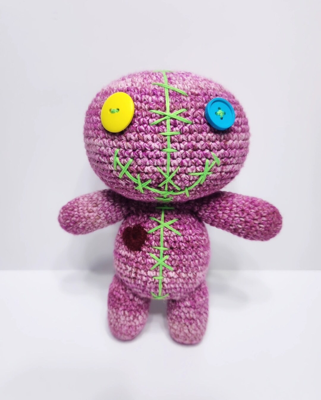 Raspberry Jam Voodoo Plushie crochet Doll - Etsy