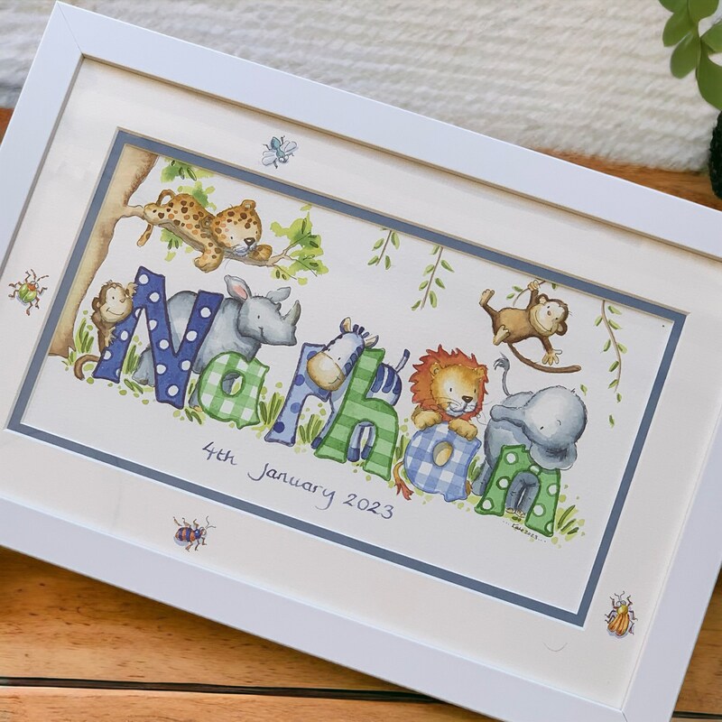 Baby Name Art - Etsy