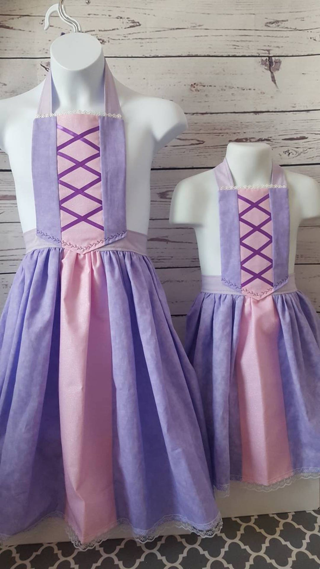 Rapunzel Inspired Dress up Apron - Etsy