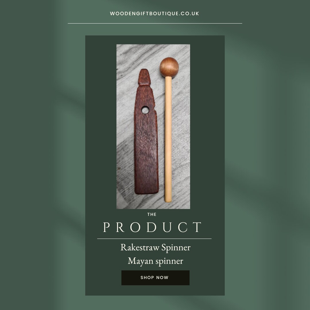 Rakestraw Spinner Paddle Spinner Lap Spindle Mayan Blade - Etsy