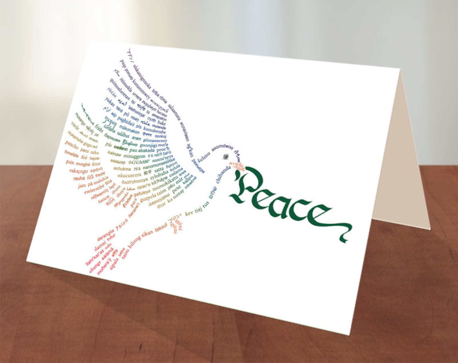 Peace Dove Card Template Pdfs - DIY Printable Customizable - Etsy