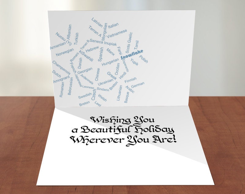 Snowflake Card Template Pdfs - Printable - Etsy
