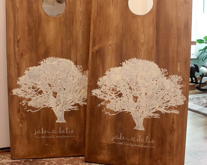 Deluxe Custom Made Cornhole Boards - Etsy