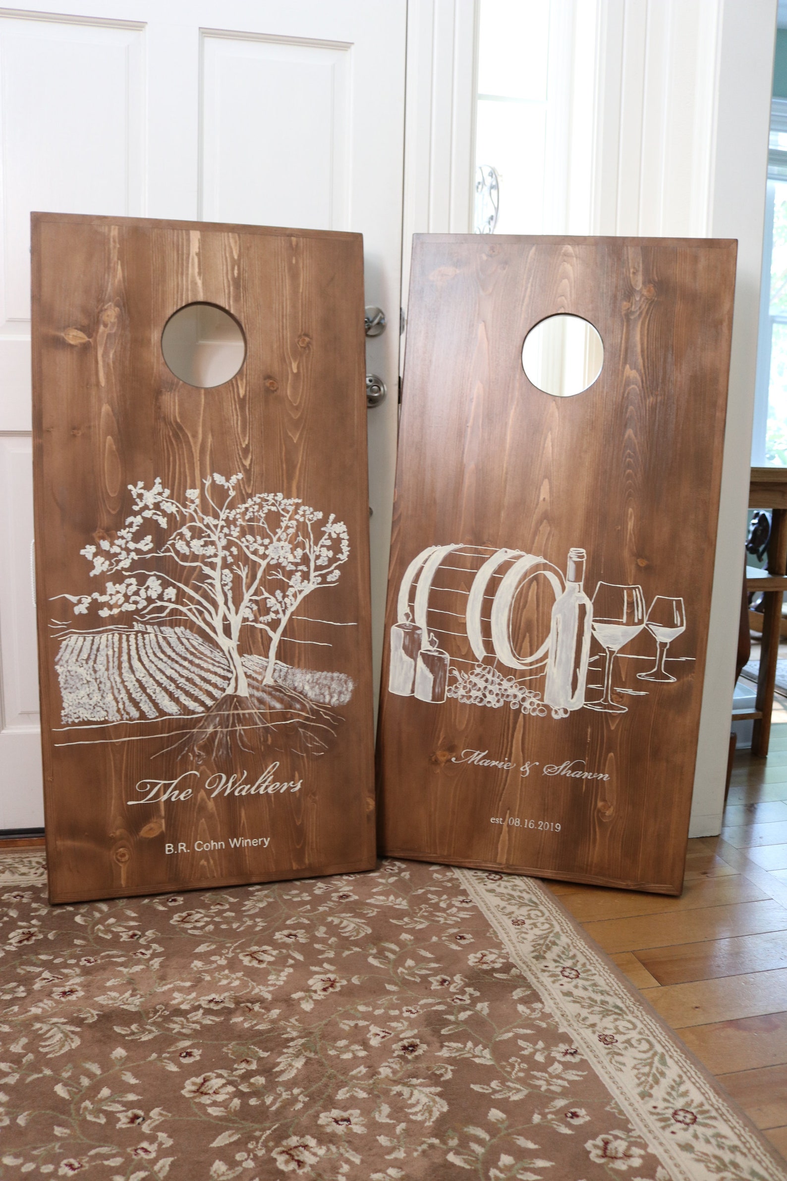 Wedding Custom Made Cornhole Boards | Etsy