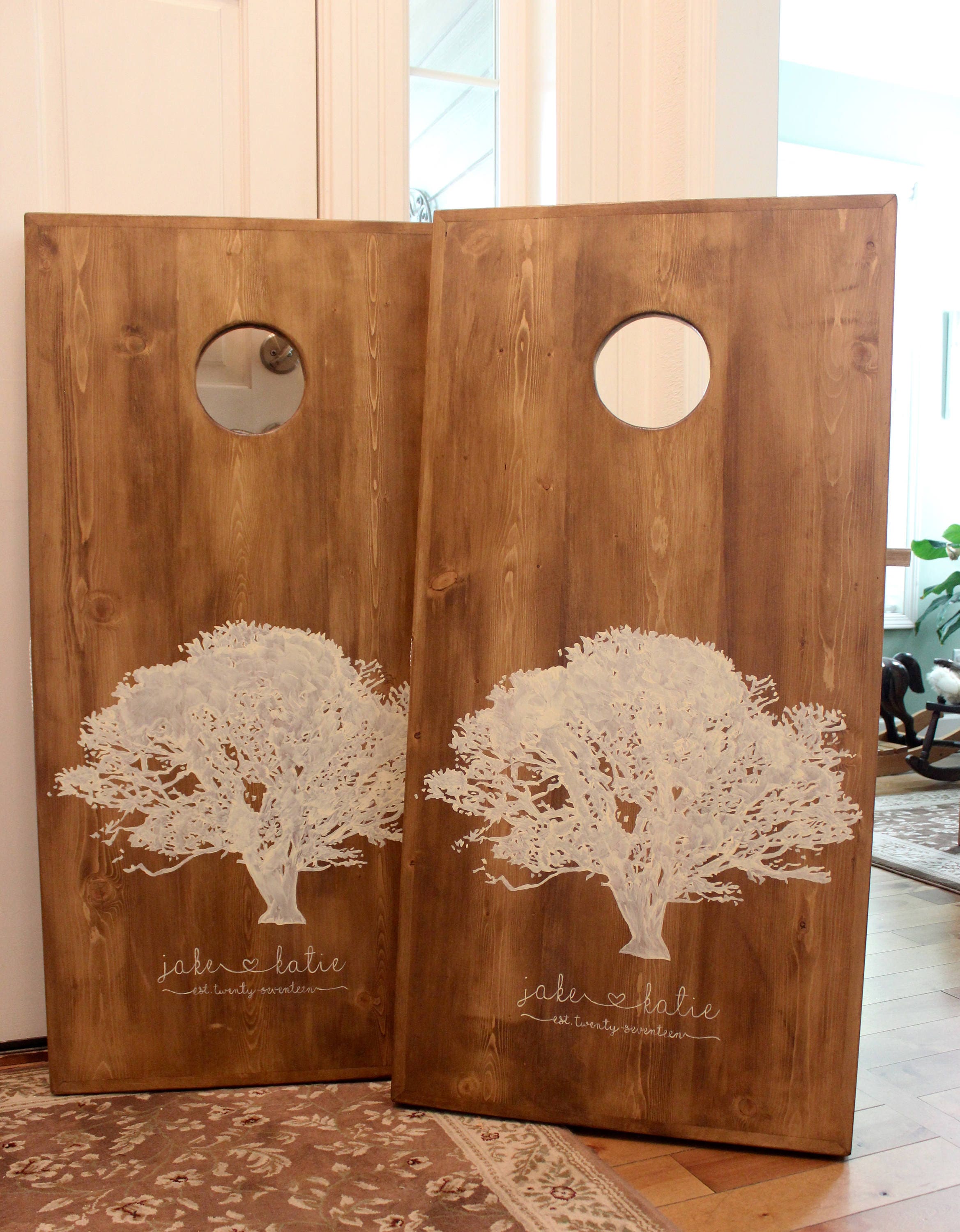 Deluxe Custom Made Cornhole Boards | Etsy