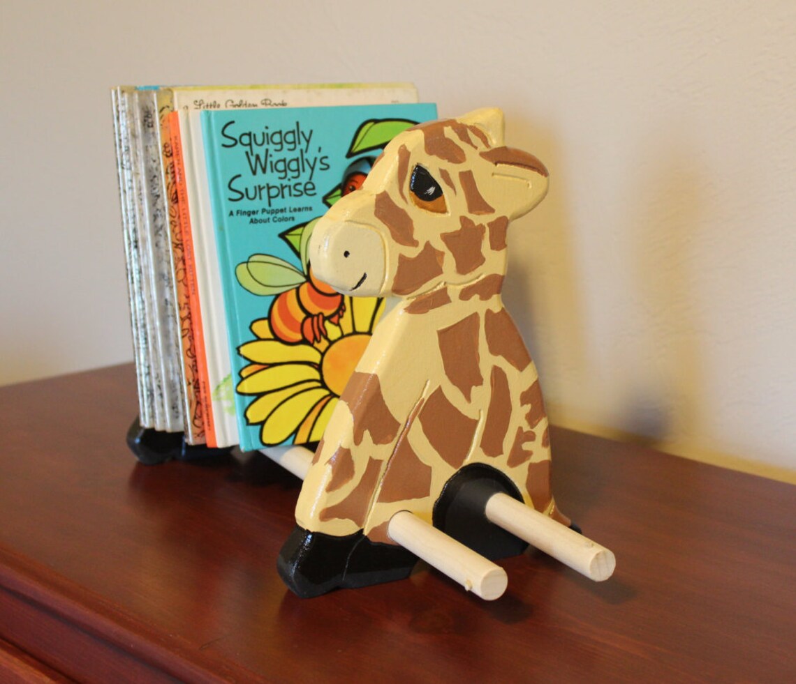Wooden Giraffe Bookshelf | Etsy