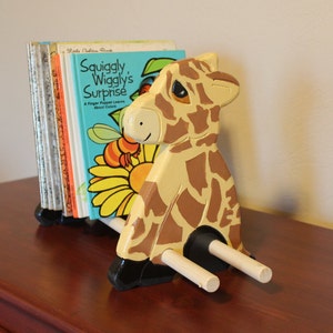 Wooden Giraffe Bookshelf - Etsy