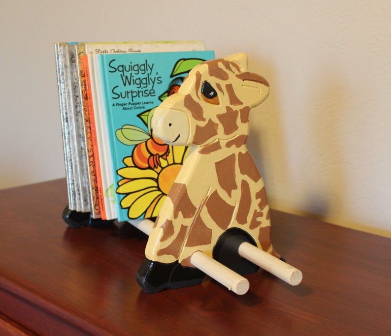 Wooden Giraffe Bookshelf - Etsy