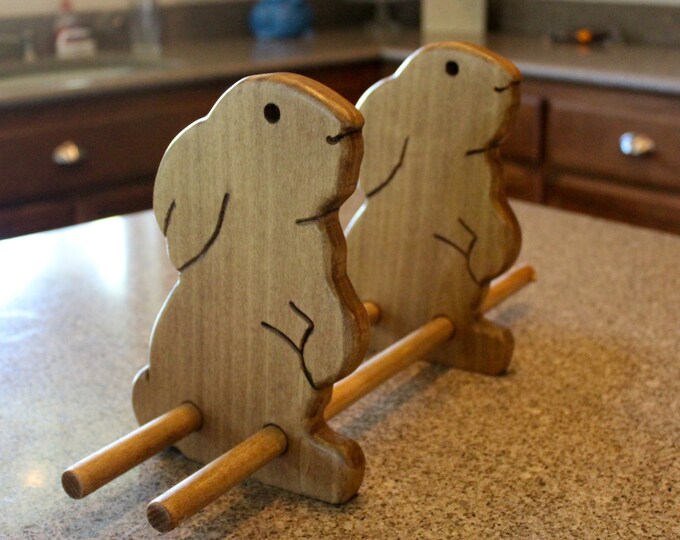 Wooden Rabbit Bookshelf - Etsy