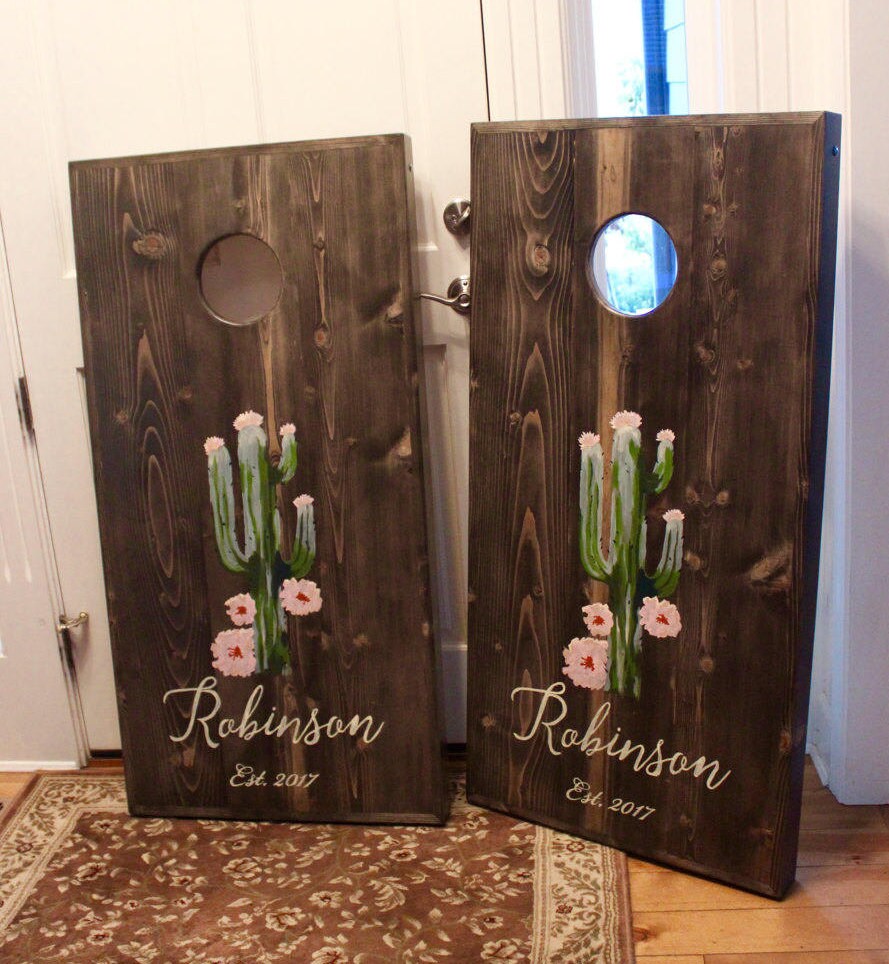 Deluxe Custom Made Cornhole Boards | Etsy
