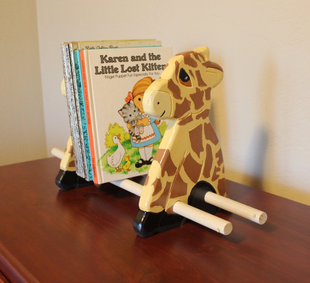 Wooden Giraffe Bookshelf - Etsy