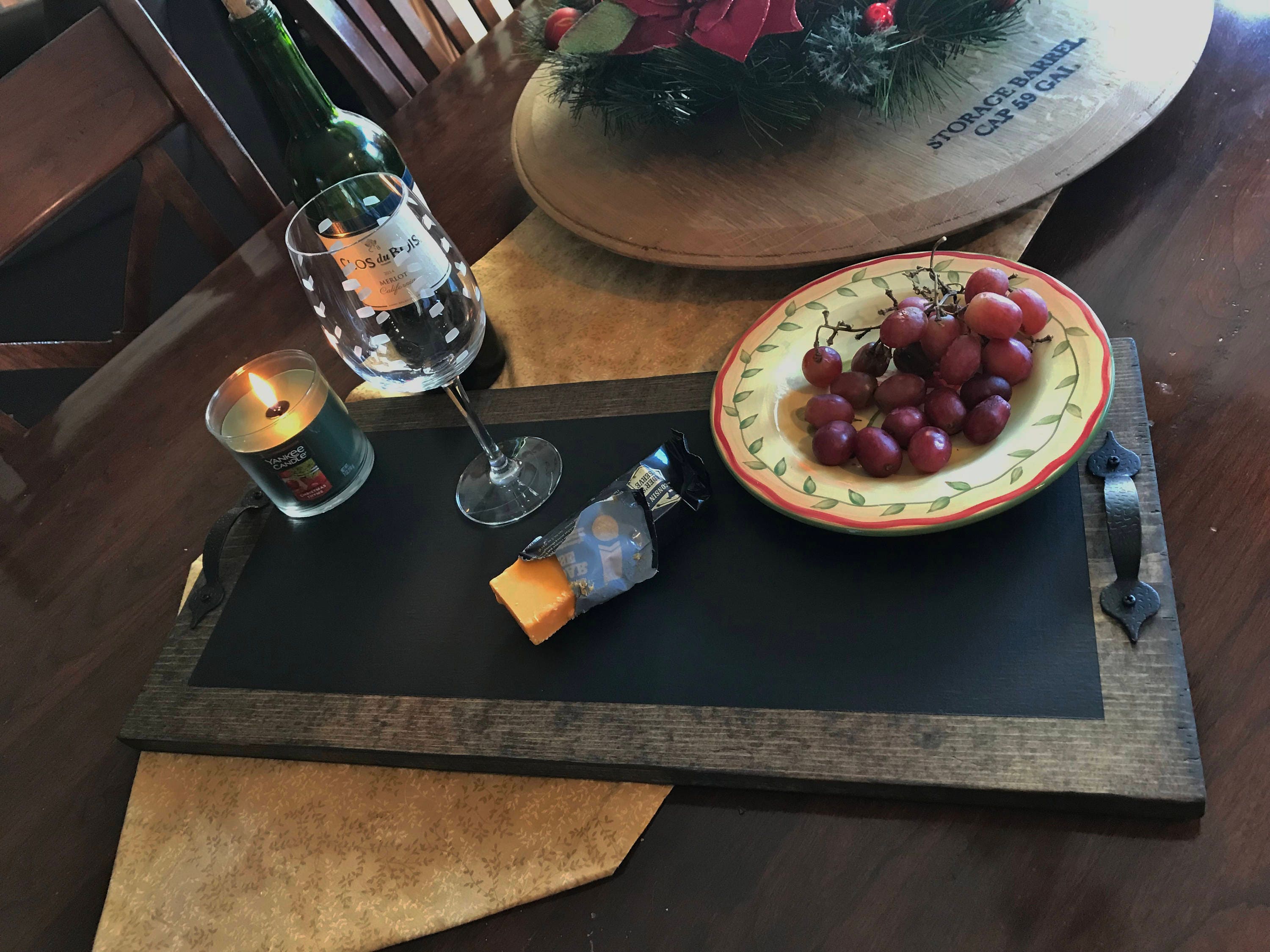 Slate Chalkboard Tray