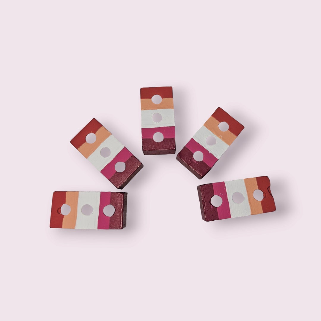 Lesbian Pride Brick Keychain || LGBTQIA Queer Gay Lesbian Birthday ...