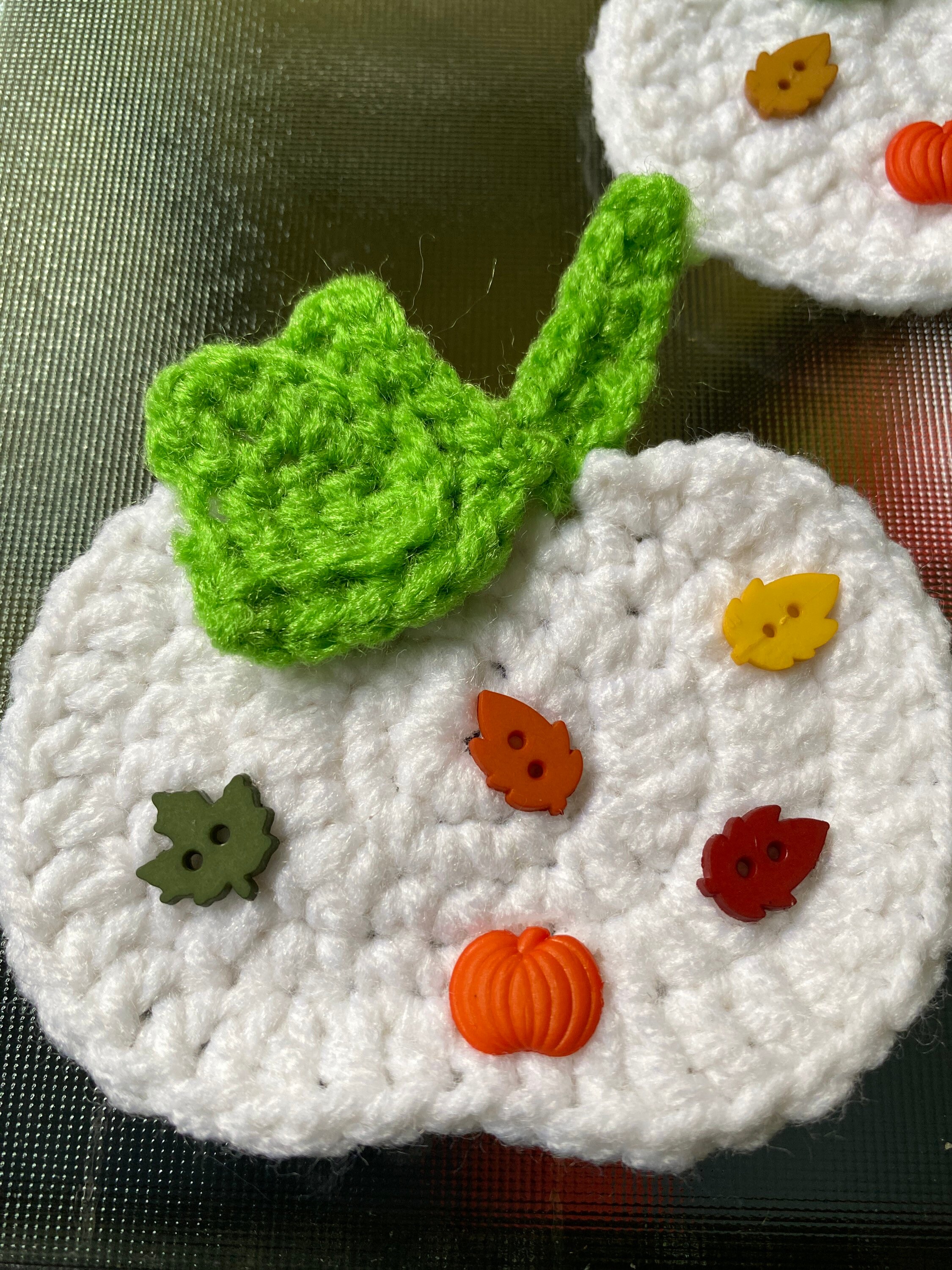 Set of 3 Crocheted Pumpkin Fridge Magnets-autumn - Etsy