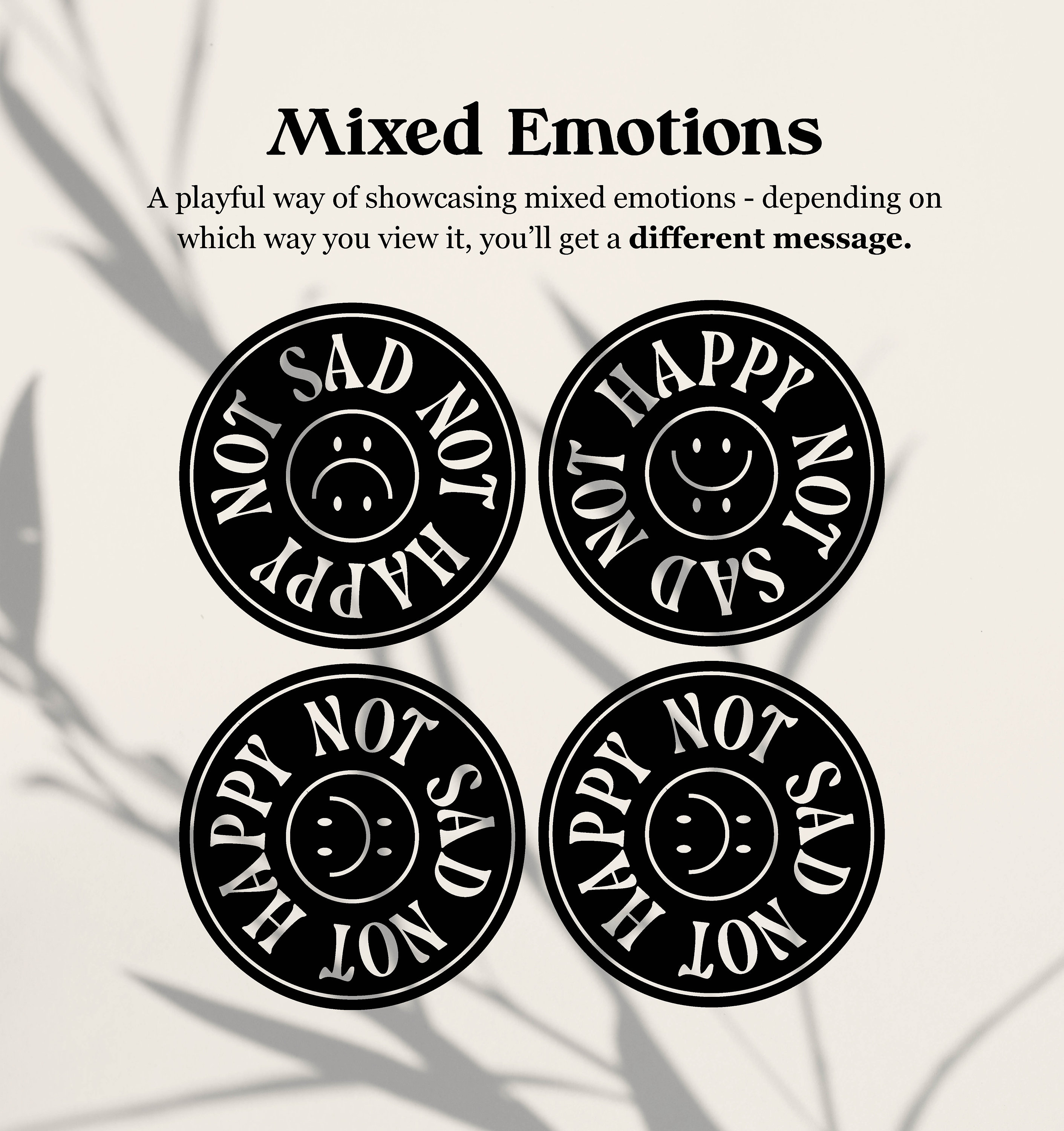 Mixed Emotions SVG, Smiley Face, Mental Health Cricut File, Sad, Happy ...