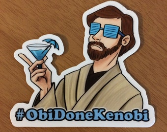 Star Wars Mustafar Battle Sticker Anakin Vs. Obi-wan - Etsy