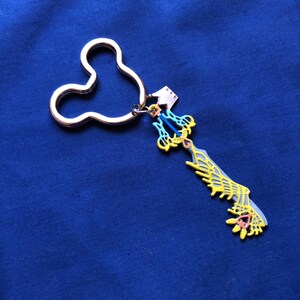 Kingdom Hearts Keyblade Keychains Hand-painted With Charms - Etsy