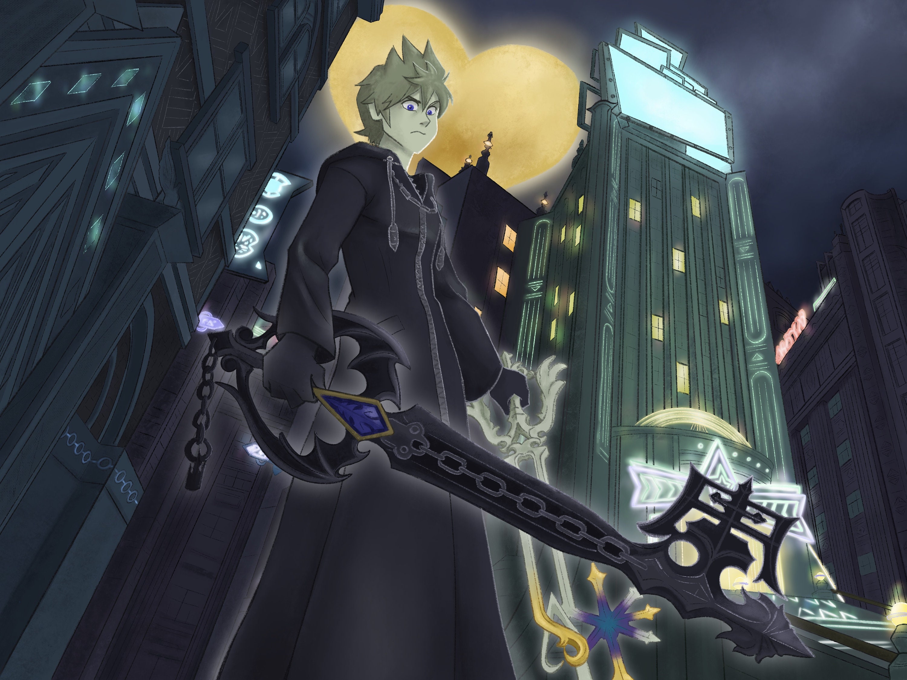 Roxas Dual Wield Wallpaper