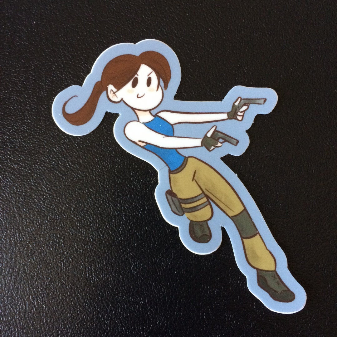 Lara Tomb Raider Sticker - Etsy