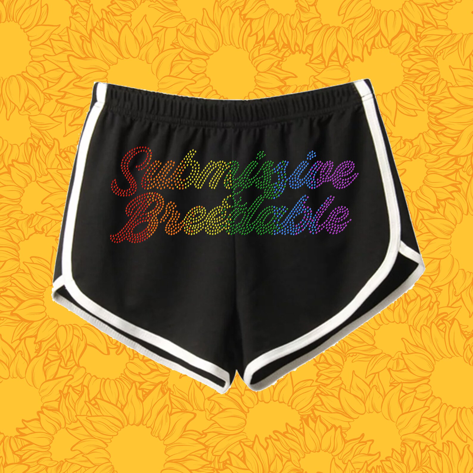 Submissive and Breedable Rainbow Spangle Shiny Booty Shorts - Etsy