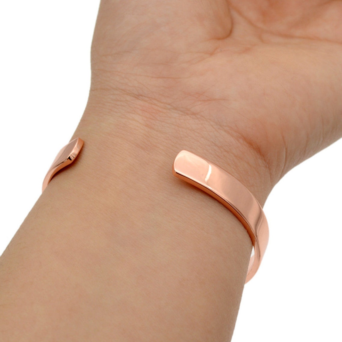 Free Engraving Customized Copper Magnetic Therapy Pain Relief Open Cuff ...