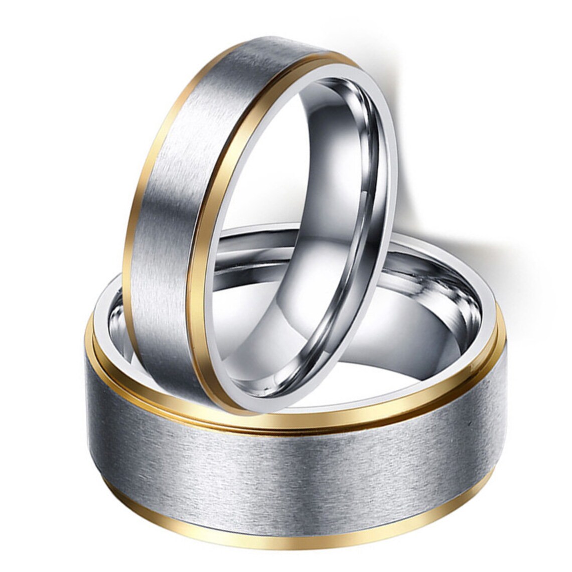 Free Engraving Personalized Custom Stainless Steel Plain Band | Etsy