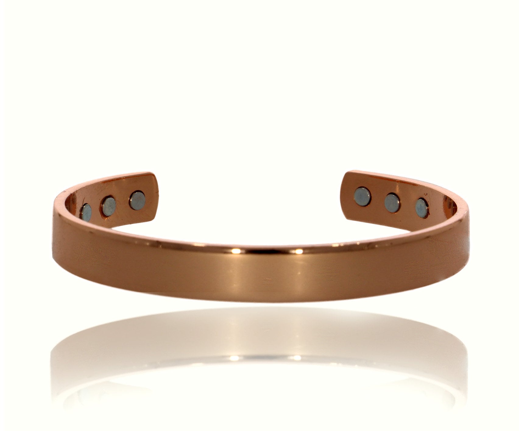 Free Engraving Customized Copper Magnetic Therapy Pain Relief Open Cuff ...