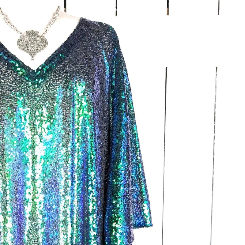 Purple Sequin Kimono Plus - Etsy