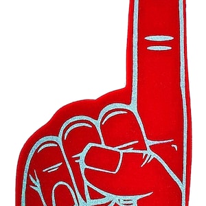 No.1 Foam Finger, 22/24" - Etsy