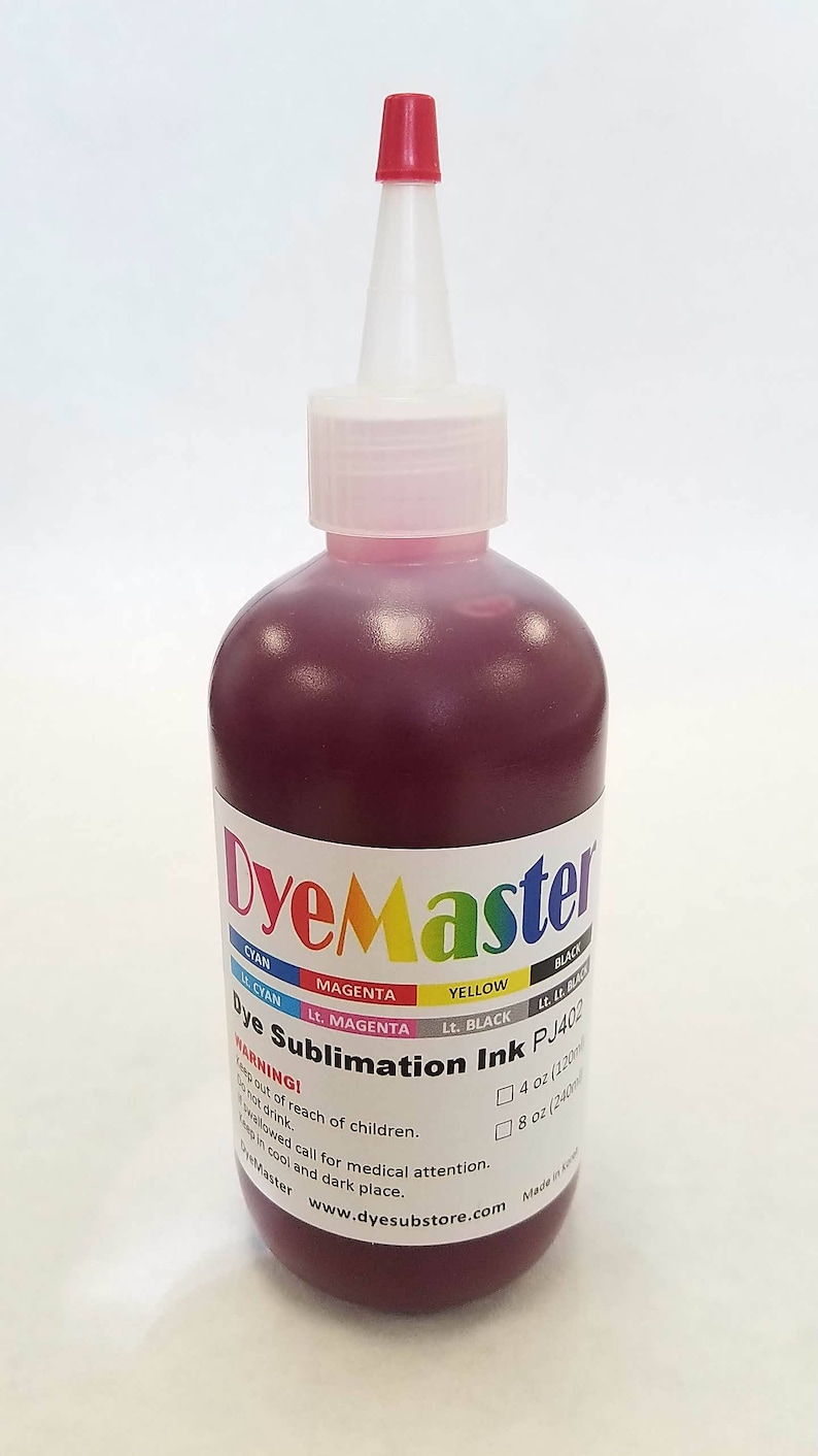 Dyemaster Sublimation Ink, 6-color Combo Pack, 8 Oz. 240ml X 6 Bottles ...