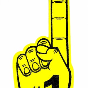 No.1 Foam Finger, 22/24" - Etsy