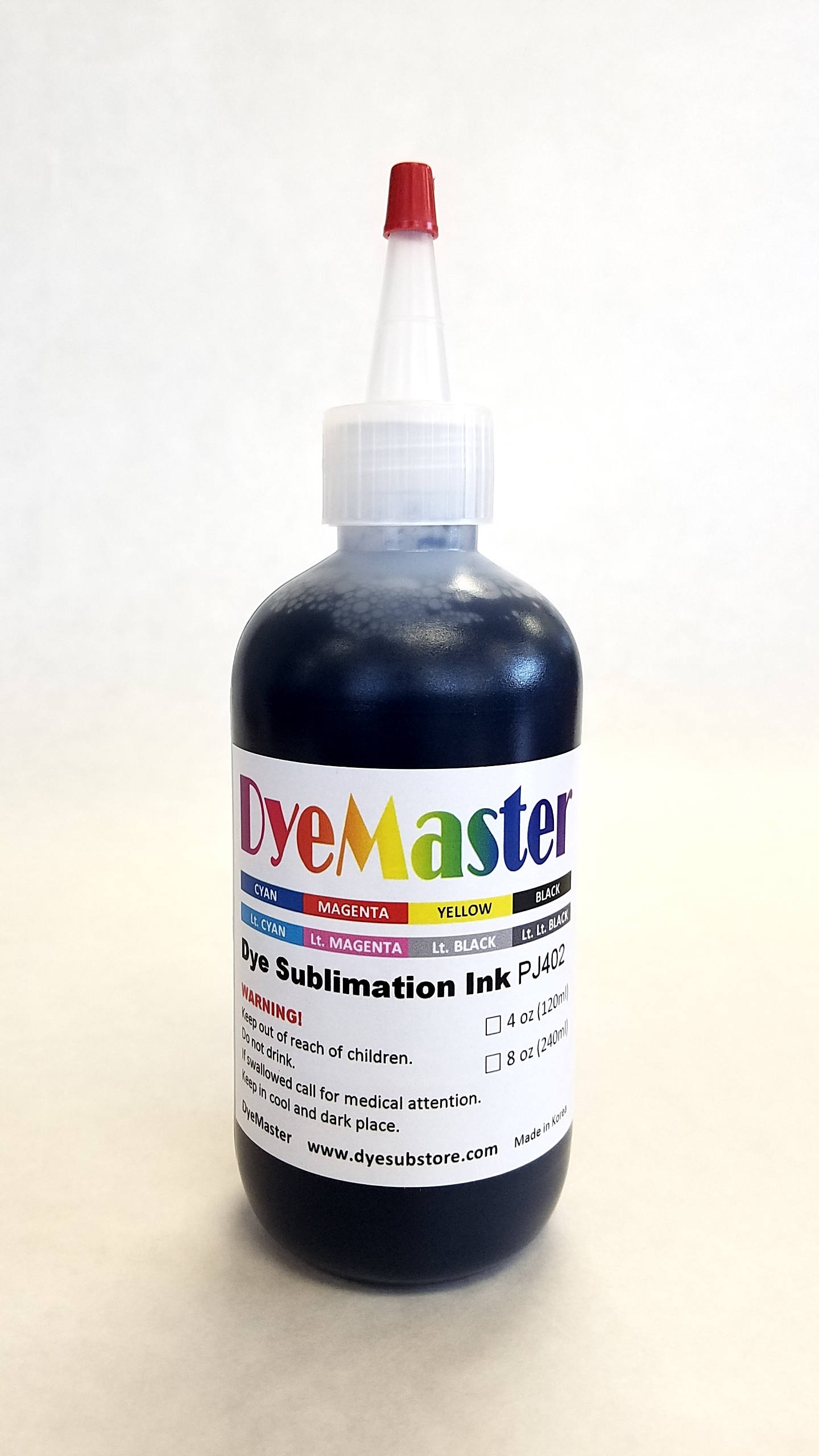 Dyemaster Sublimation Ink, CMYK Combo Pack, 8 Oz. (240ml) X 4 Bottles ...