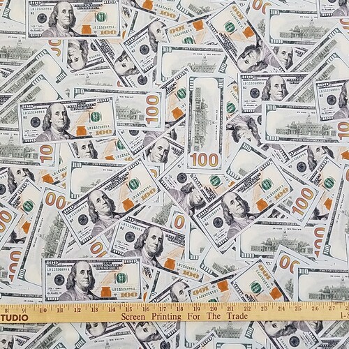 Sublimated Polyester Fabric With Money Print - Etsy