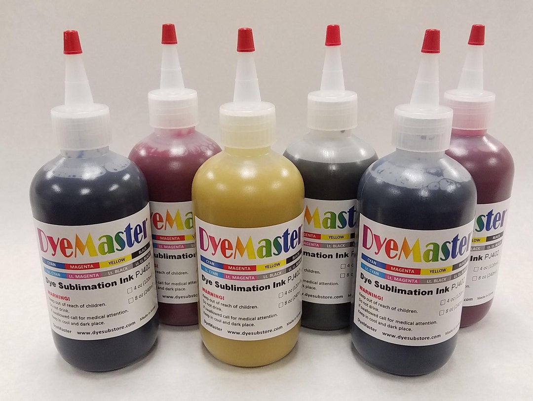 Dyemaster Sublimation Ink, 6-color Combo Pack, 8 Oz. (240ml) X 6 ...