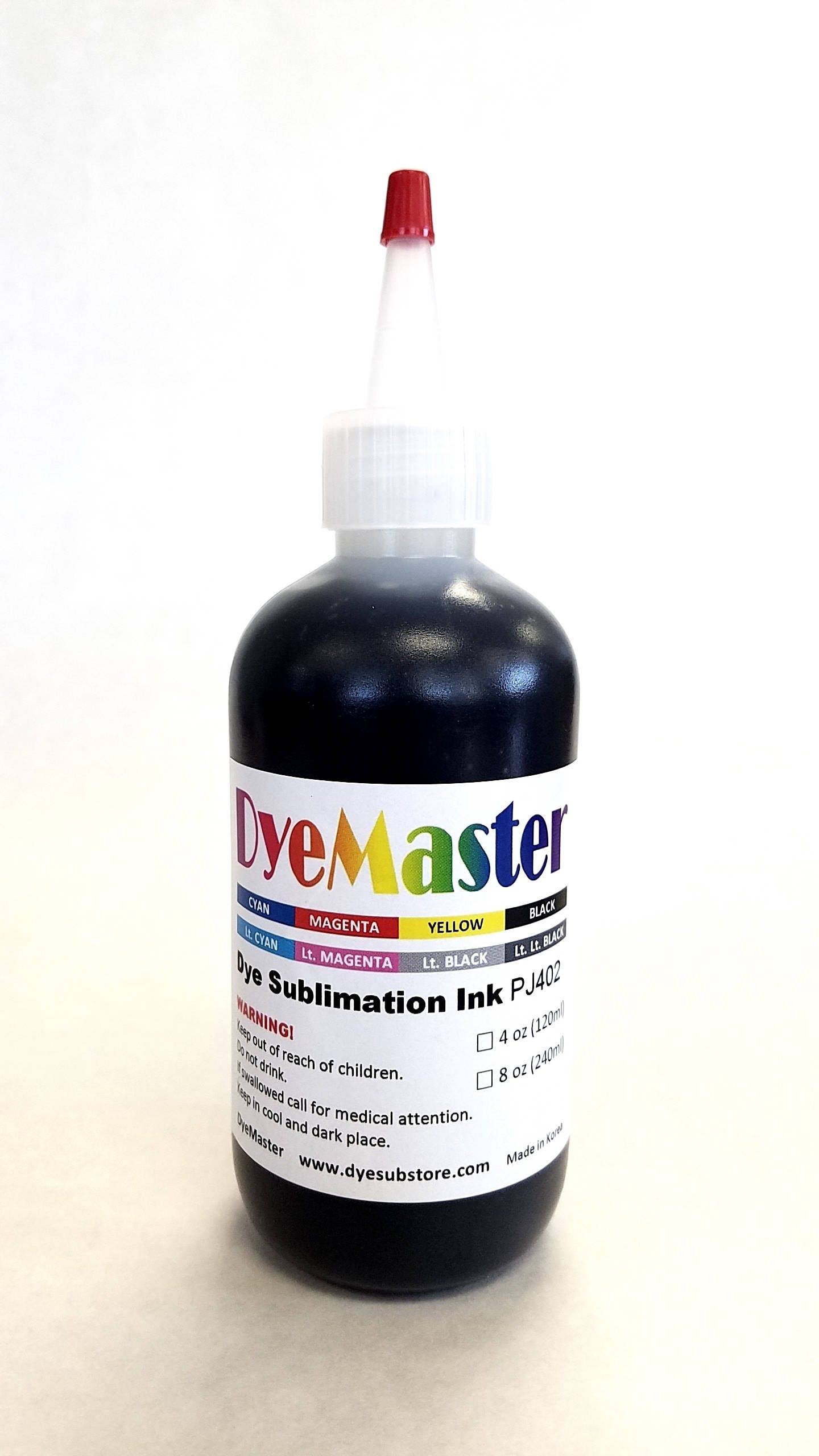 Dyemaster Sublimation Ink, CMYK Combo Pack, 8 Oz. (240ml) X 4 Bottles ...