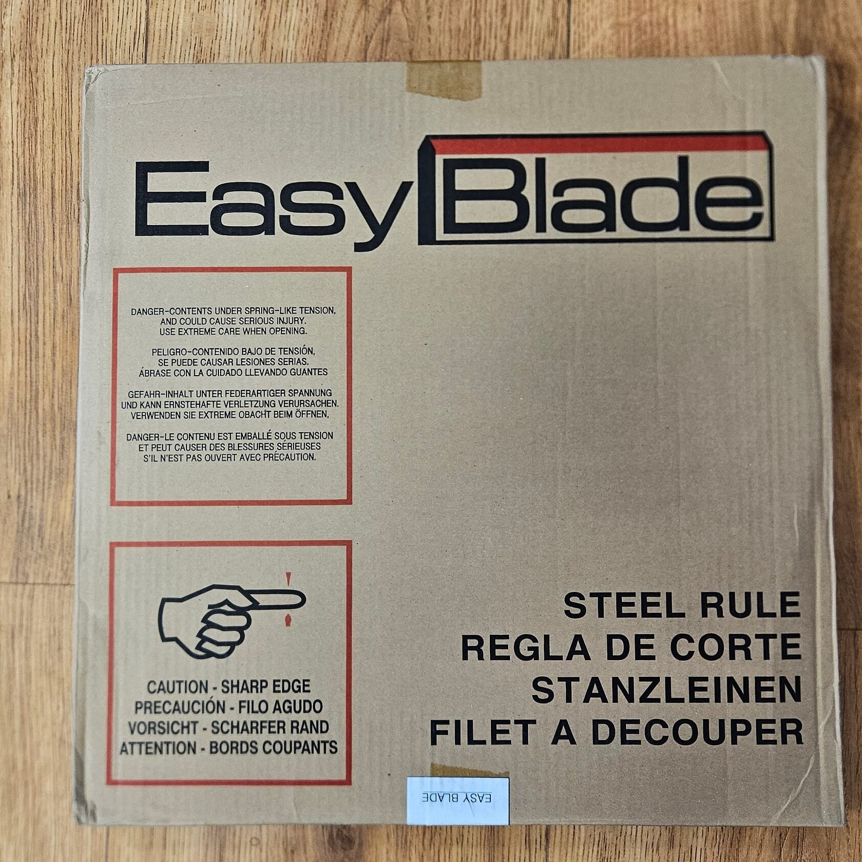 3pt. 0.937" Center Face Bevel (CF) Steel Rule Blade for Cutting Dies ...