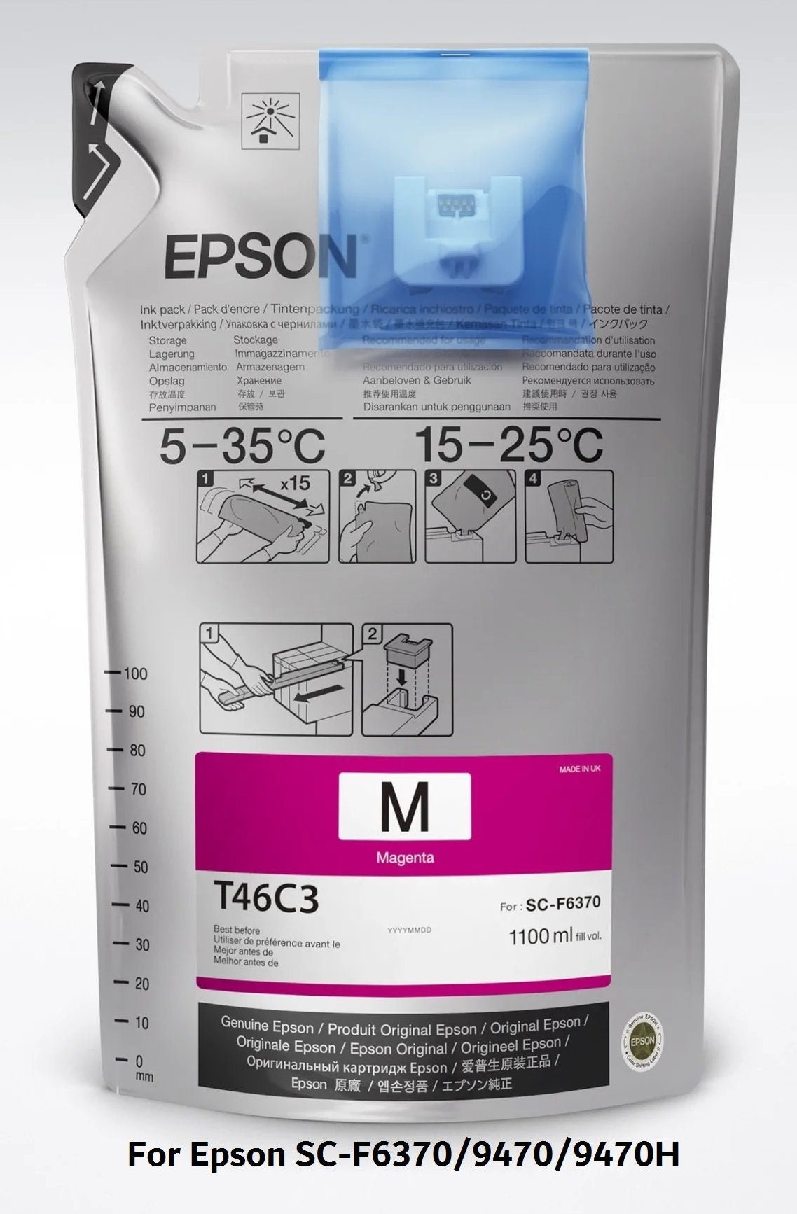 Genuine Epson Dye Sublimation Ink for Surecolor F6370/9470/9470H - Etsy