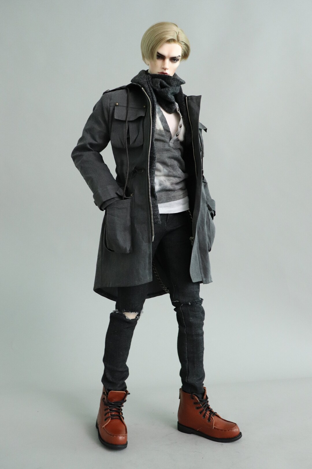 Sd_vintage Gray Field Jacket - Etsy