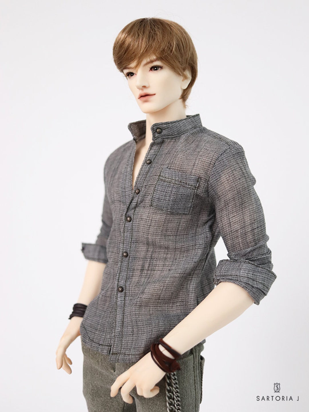 Msd_gray Linen Shirts - Etsy