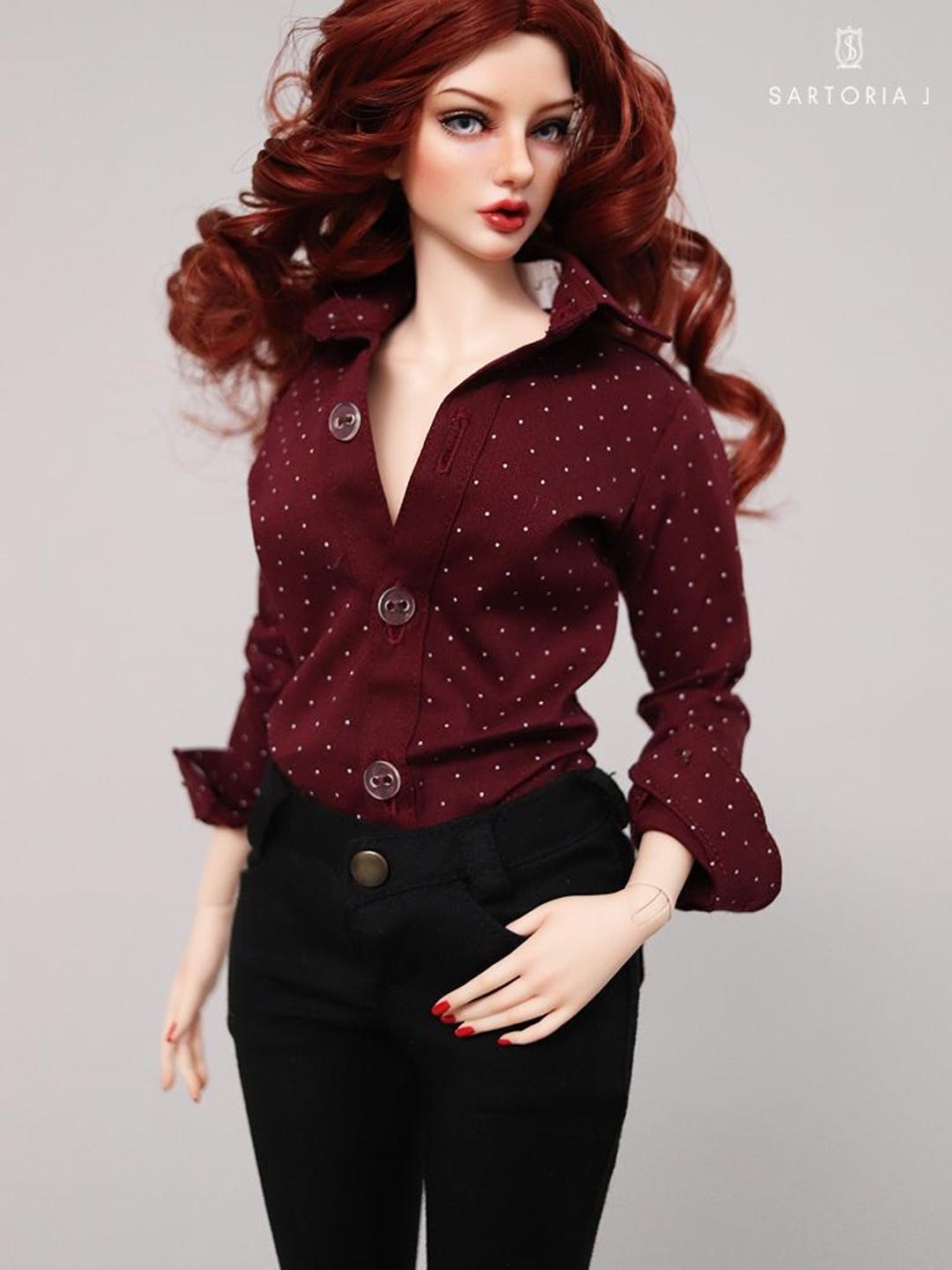 Msd_wine Dotted Shirts - Etsy