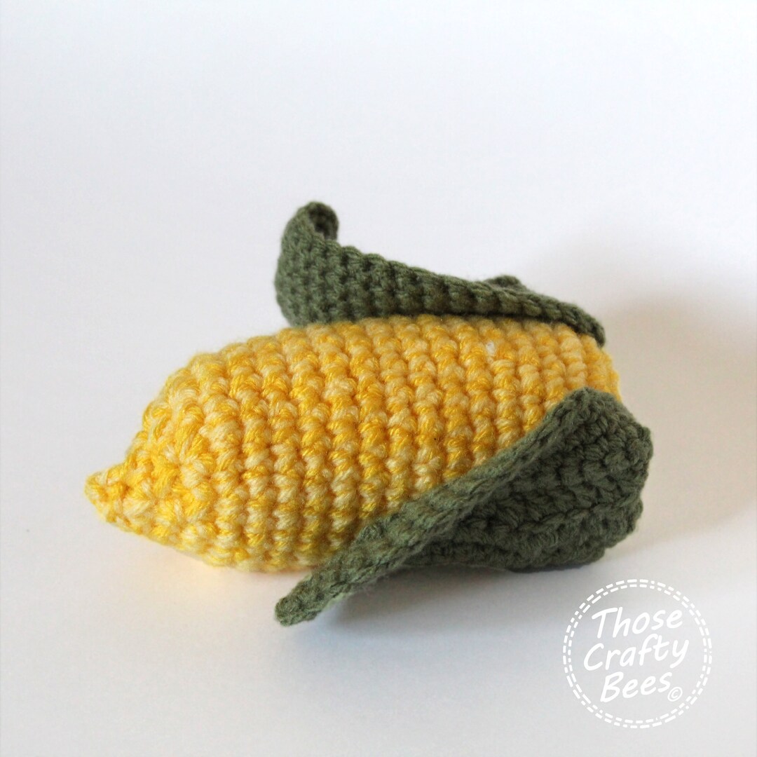 Crochet Corn With Husk Cute Crochet Play Food Pretend Play - Etsy